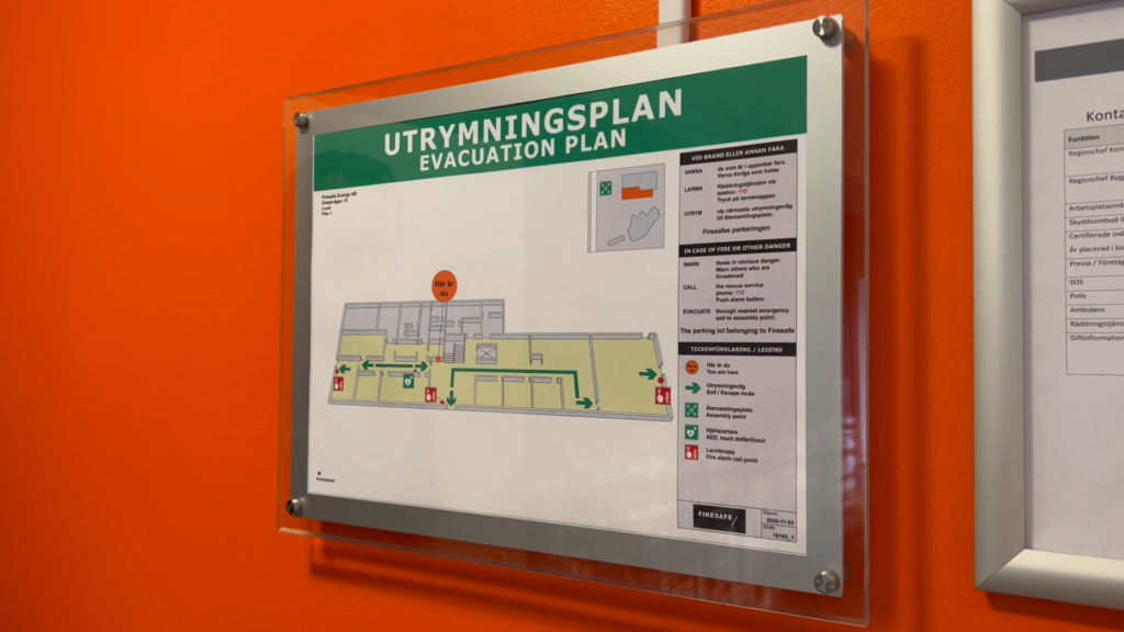 Utrymning och utrymningsplaner | Firesafe